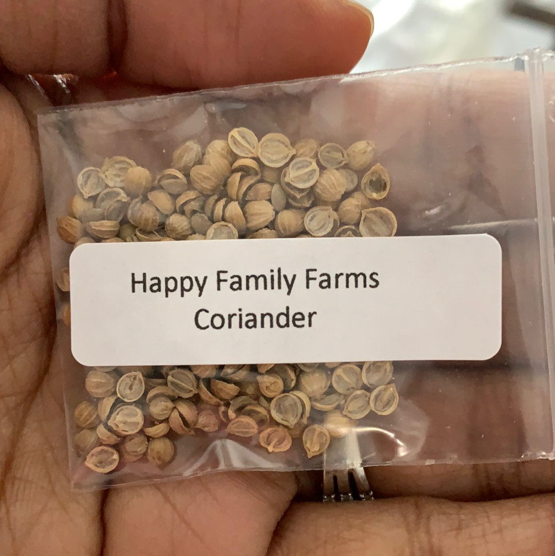 HFF-29 Organic Coriander seeds – HappyFamilyFarmsUSA