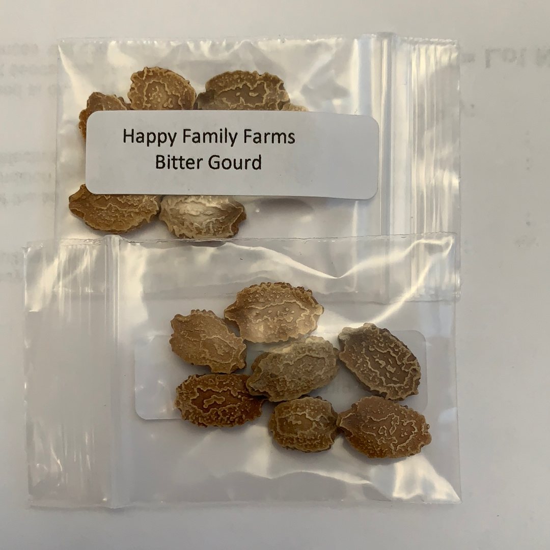 HFF-04 Bitter Gourd / Kakarakaya Seeds – HappyFamilyFarmsUSA